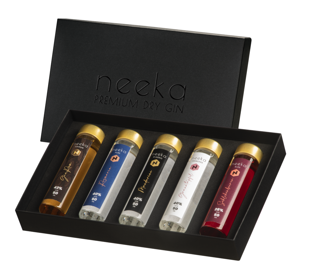 neeka TASTING BOX • 5er Set • neeka PREMIUM DRY GIN